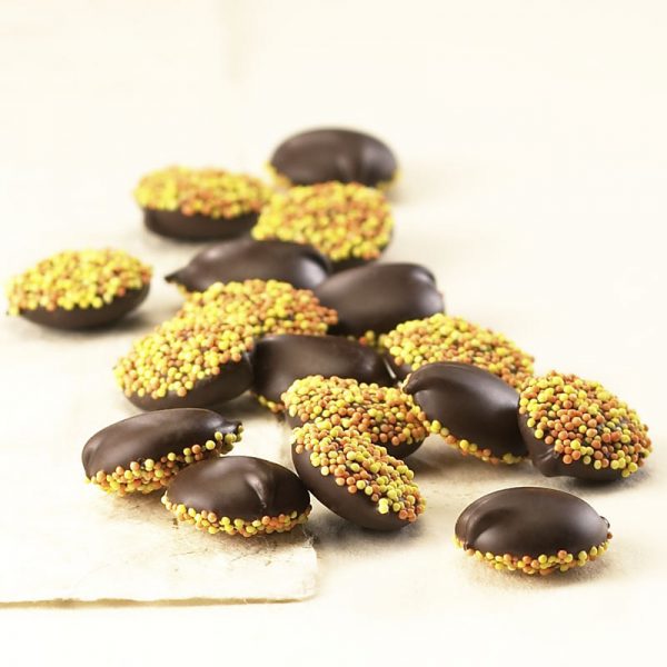 Dark Chocolate Fall Nonpareils-4 oz. bag – Asher's Chocolate Co.