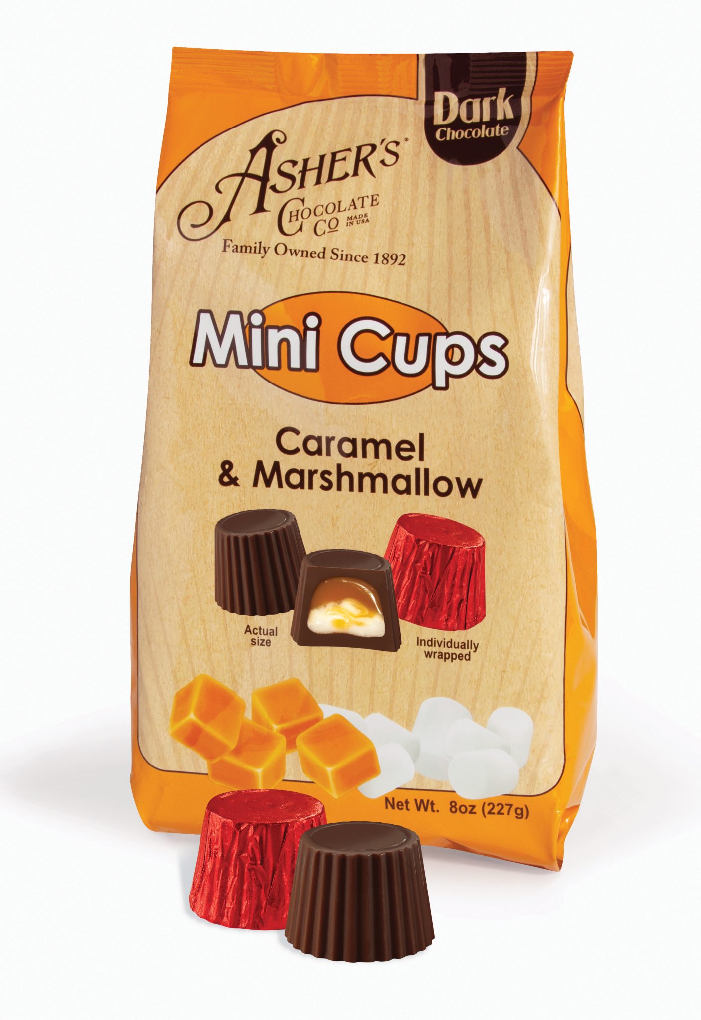Caramel & Marshmallow Mini Cups - Asher's Chocolate Co.