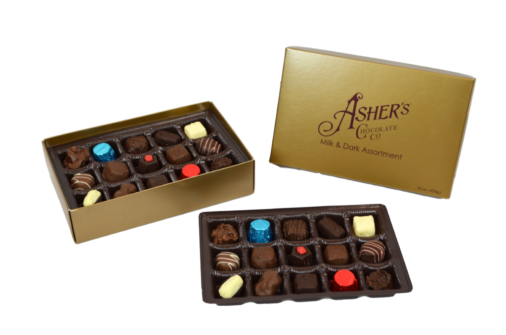 16oz. Gold Box Assortment - Asher's Chocolate Co.