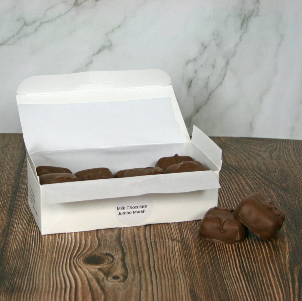 Milk Chocolate Jumbo Marshmallow - 1lb. Box - Asher's Chocolate Co.