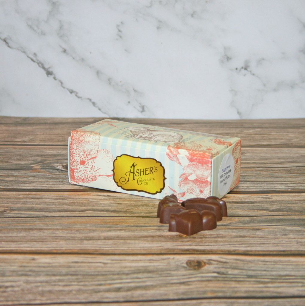 Sugar Free Easter Peanut Butter Pals - 1/2 lb. Box - Asher's Chocolate Co.