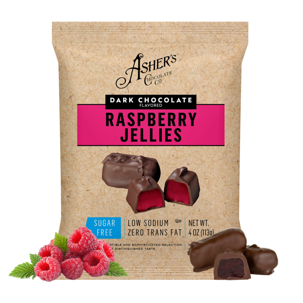 Sugar Free Raspberry Jellies - Asher's Chocolate Co.