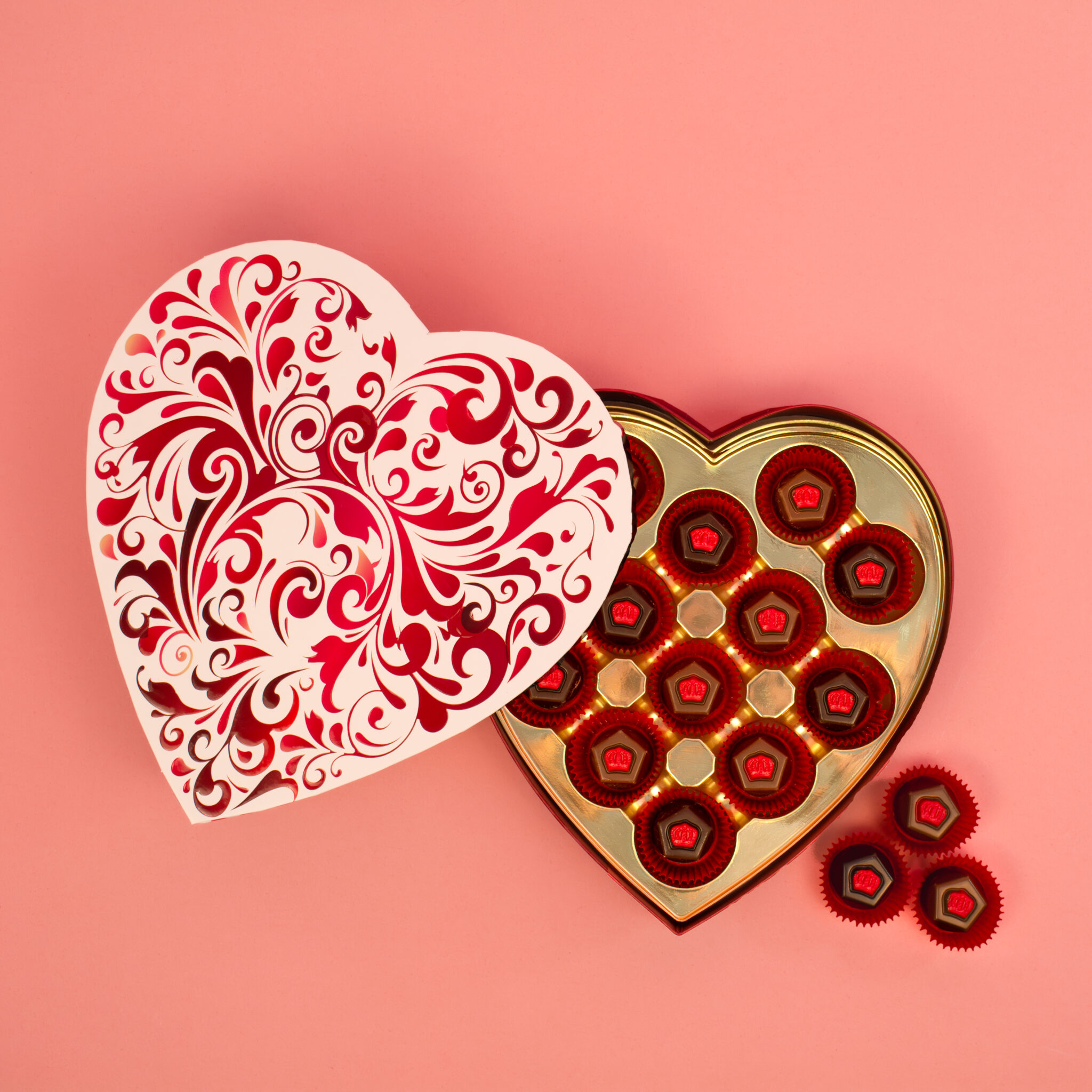 Heart Shaped Valentine's Truffle Assortment - Asher's Chocolate Co.
