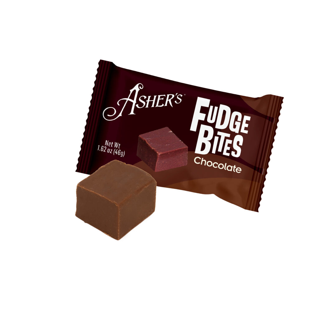 Individually-Wrapped Chocolate Fudge Bites Caddy - Asher's Chocolate Co.