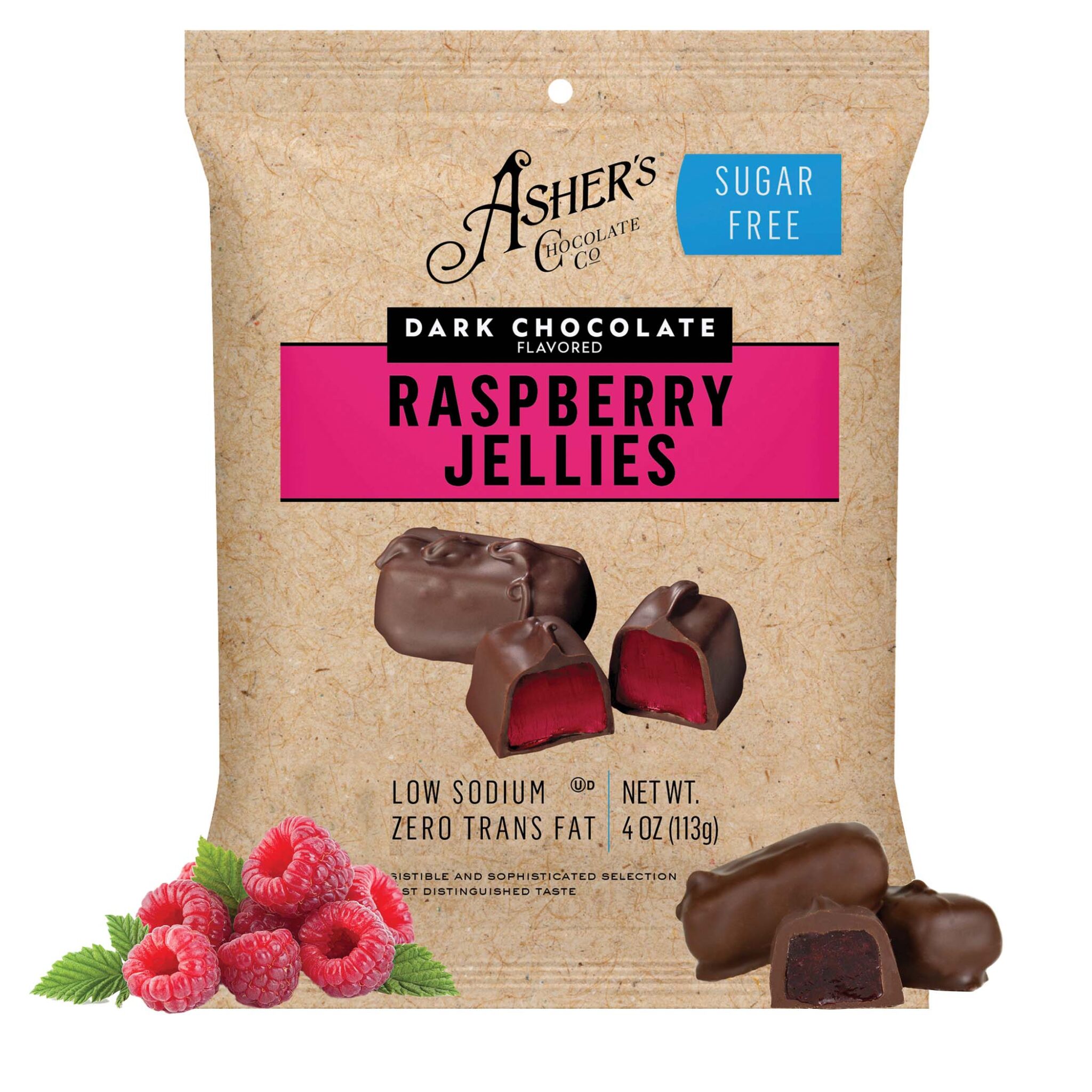 Sugar Free Raspberry Jellies - Asher's Chocolate Co.