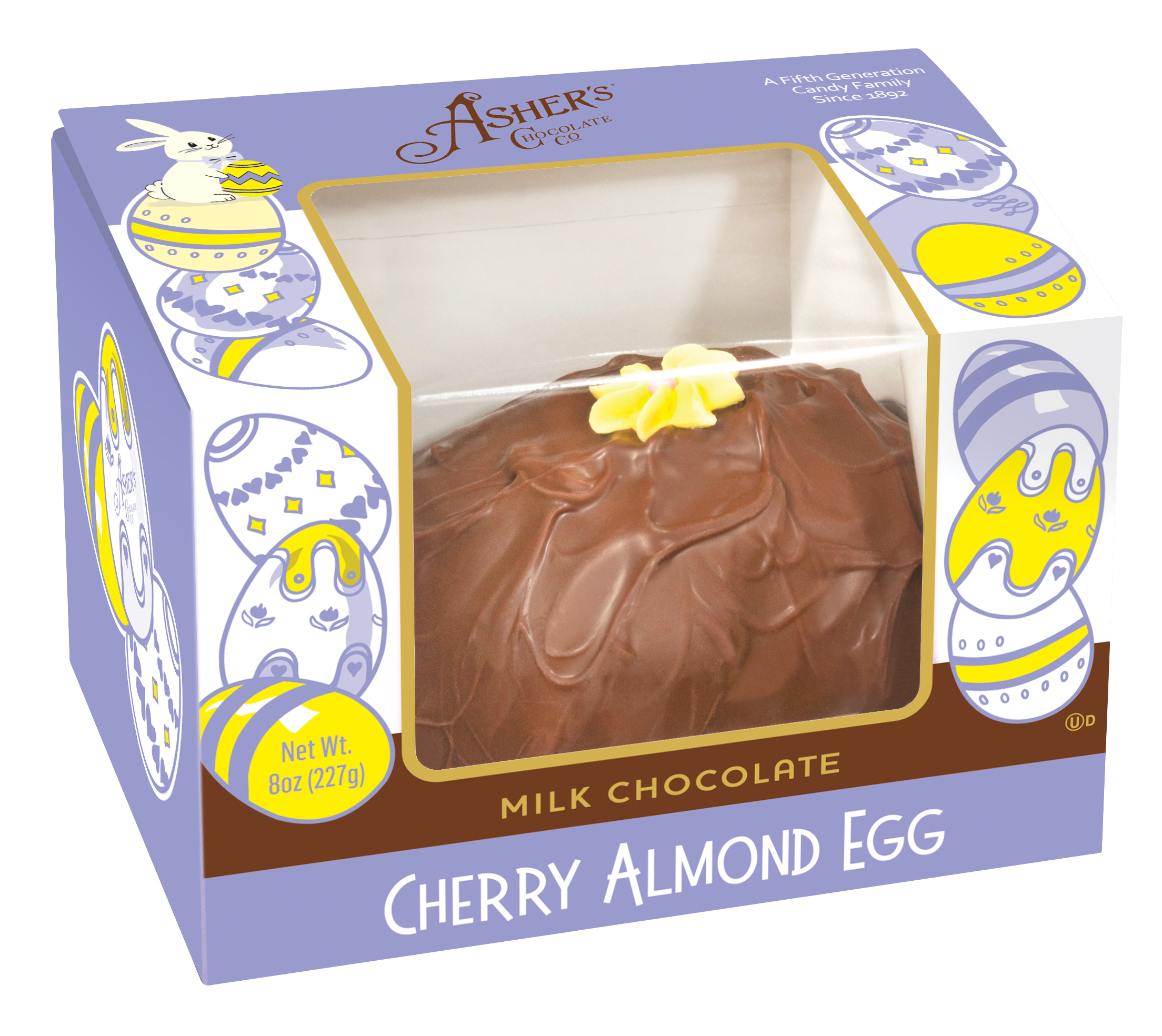 Milk Chocolate Cherry Almond Egg | Asher's Chocolate Co.